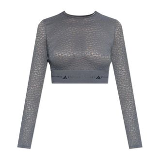adidas by Stella McCartney Femme, Sport, Gris, Taille: 36 FR Long Sleeve Training Top