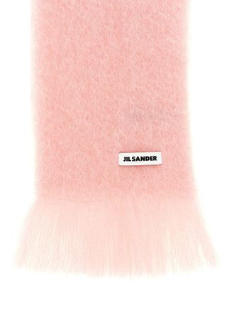 Jil Sander Mohair Wool Blend Scarf - Pink