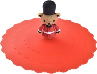 Generic Becherdeckel mit Tiermotiv - auslaufsichere Becherdeckel, wiederverwendbare Silikon-Getr&auml;nkeabdeckungen | Silikonbecherdeckel mit Wave Soldier Bear-Ve