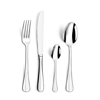 Amefa 24-teiliges Tafelbesteck f&uuml;r 6 Personen - Daily Baguette - Edelstahl 18/0, gl&auml;nzende Oberfl&auml;che