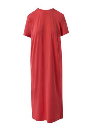 Comma Midikleid Kleid Kleid mit Rundhalsausschnitt