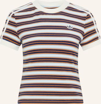 adidas Originals Adidas Originals T-Shirt Adidas Originals Summer Glow Slim Striped Aus Frottee blau
