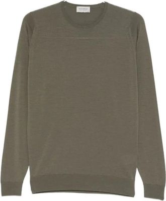 John Smedley Homme, Pulls, Vert, Taille: XL Lundy Pullover LS