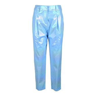 Aniye By Stylische Hose mit einzigartiger Stoffmischung - - Trousers - Damen - Blau - S