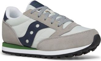 Saucony Originals Unisex Kinder Jazz Original Sneaker, Grau Marineblau Grün, 34 EU