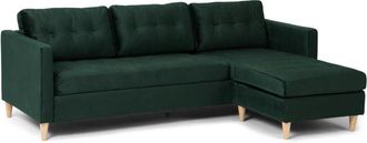 ebuy24 Ebuy24 - Marino Sofa BA1, Chaiselongue rechts oder links gewendet in Velour grün
