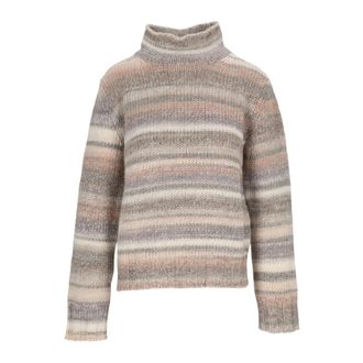 KANGRA Rollkragenpullover aus bedrucktem Garn - - Knitwear - Damen - Beige - L