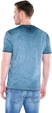 Engbers T-Shirt Herren Henley T-Shirt, Mittelblau