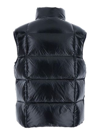 Dsquared2 Mens Black Sleeveless Down Jacket With High Neck Polyamide Padded &