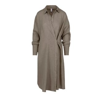Bomboogie Robe Chemisier - Femme - Robes - Beige - Taille: 34 FR