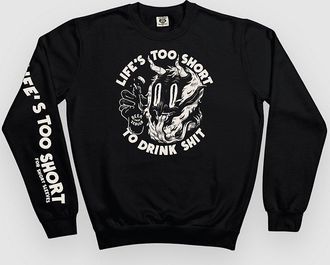 THE DUDES Too Short Drinks Classic Sweater black