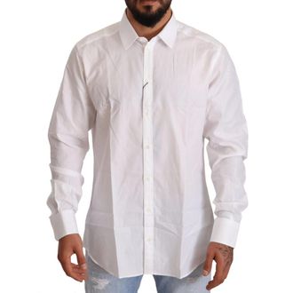 Dolce & Gabbana Wei&szlig;es Martini Fit Hemd - - Shirts - Herren - Wei&szlig; - 4XL