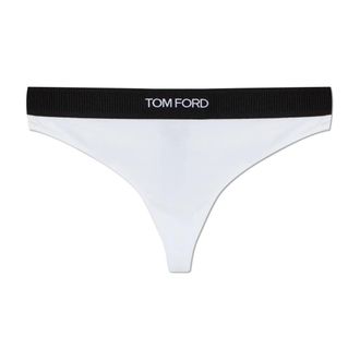 Tom Ford Femme, Sous-v&ecirc;tements, Blanc, Taille: 40 FR Modal Signature Thong