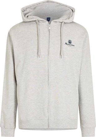 Aquascutum Hoodie mit durchgehendem Rei&szlig;verschluss f&uuml;r Herren, Regul&auml;r (Grau meliert)