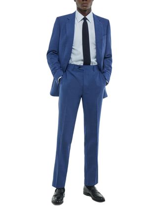 Fursac Costume ajust&eacute; en toile de laine - Taille 44 - Homme