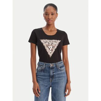 Guess T-Shirt W6RI32 J1314 Schwarz Regular Fit