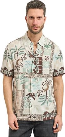 Guess Homme, Chemises, Multicolore, Taille: 2XL Chemise Imprim&eacute; Tropical