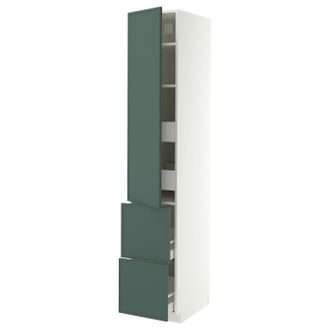 IKEA METOD / MAXIMERA Hochschr. B&ouml;d/4 Schubl./T&uuml;r/2 Fro
