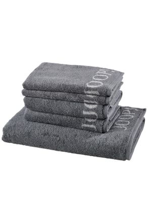 Joop Frottierset, Anthrazit, Grau, Textil, 5-teilig, Uni, Oeko-Tex Standard 100, saugf&auml;hig, Aufh&auml;ngeschlaufe, strapazierf&auml;hig, angenehm weich, hochwertige 