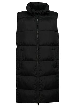 Superdry Damen Lange Steppweste Schwarz 38