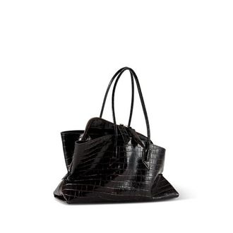 The Attico Sac &agrave; main textur&eacute; en cuir de veau