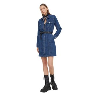 Levi's Femme, Robes, Bleu, Taille: 36 FR Flynn Western Dress