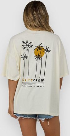 Salty Crew Palm Set Cover Up T-Shirt off white