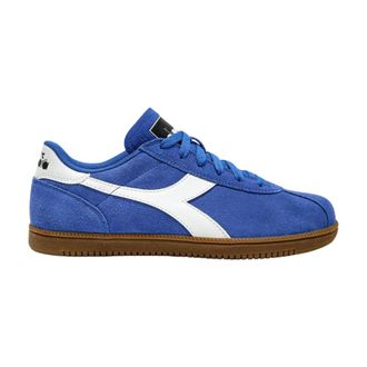 Diadora L&auml;ssiger Leder-Sneaker - - Shoes - Herren - Blau - 42 EU
