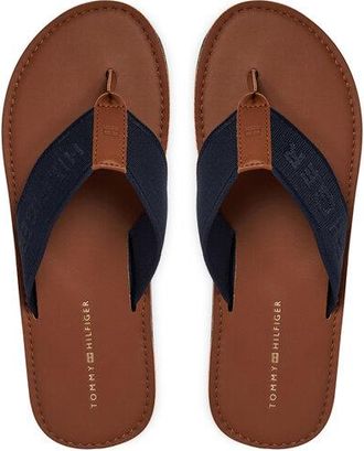 Tommy Hilfiger Zehentrenner Jacquard Logo FM0FM05808 Dunkelblau