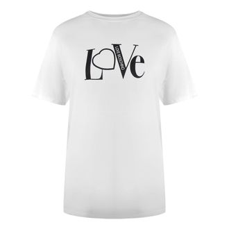Love Moschino T-Shirt f&uuml;r Damen, Baumwolle (Wei&szlig;)