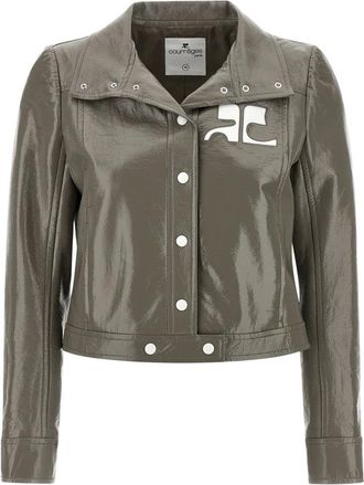 Courr&egrave;ges Damen, Jacken, Braun, SGr&ouml;&szlig;e