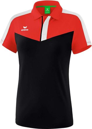 Erima Damen Squad Sport Poloshirt (1112001), rot/schwarz/weiß, 40