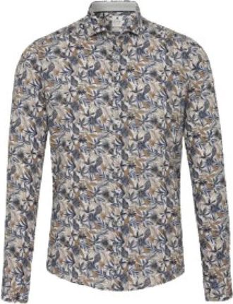 Hatico Casual Langarmhemd- Druck Braun - - Shirts - Herren - Mehrfarbig - 2XL