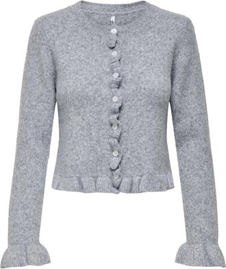 Only Onlrima Life Ls Frill Button Cardig KNT