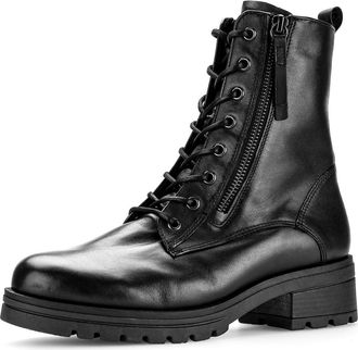 Gabor Damen Schnürstiefeletten, Frauen Stiefeletten,Lammfell,Winterschuhe,gefüttert,Boots,Stiefel,Bootee,Booties,schwarz (CDF),40 EU / 6.5 UK