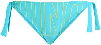 Moschino Femme, Maillots de bain, Bleu, Taille: 44 FR Slip de bain en Lycra avec liens