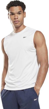 Reebok Herren Trainieren Sie ärmellose Technologie T-Shirt, weiß, XXL