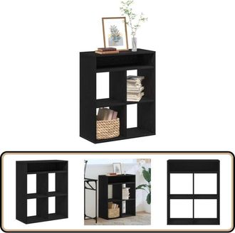 vidaXL Bücherregal Schwarz 66x31x80 cm Holzwerkstoff - Vidaxl