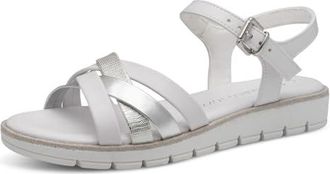 Marco Tozzi Femme Sandale 2-28604-44, Blanc, 36 EU