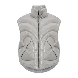 Khrisjoy Femme, Vestes, Gris, Taille: 40 FR Doudoune Brillante