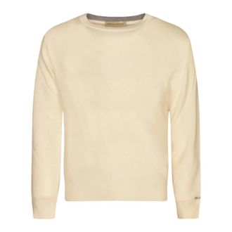Woolrich Lambswool Crewneck - Homme - Pulls - Blanc - Taille: M