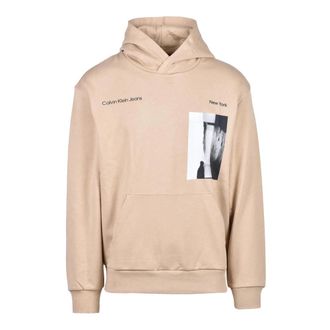 Calvin Klein Jeans Felpa Kapuzenpullover - - Sweatshirts & Hoodies - Herren - Beige - L