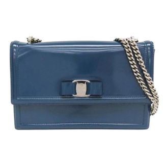 Ferragamo Pre-owned Ginny Au-21 G209 Umh&auml;ngetasche - - Pre-owned - Damen - Blau - ONE SIZE