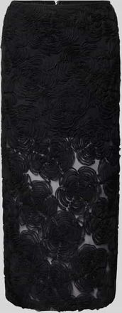 Rotate Midirock mit floralen Applikationen