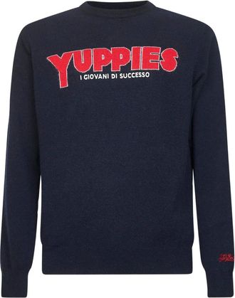 MC2 Saint Barth Pullover mit Jacquardmuster - Blau