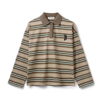 Sofie Schnoor Pilsw Oversize Gestreiftes Poloshirt - - Tops - Damen - Mehrfarbig - M