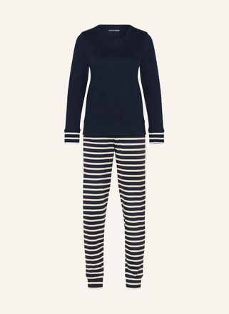 Schiesser Schlafanzug Casual Essentials blau