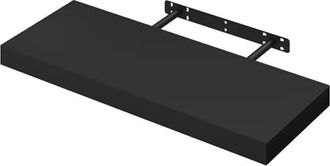 Woltu &Eacute;tag&egrave;re Murale, &Eacute;tag&egrave;re Flottante de CD, pour Salon, Cuisine, Chambre, Salle de Bain 60x22.9x3.8cm, Noir RG9319sz