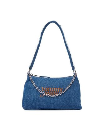Tommy Jeans Handtasche Tjw Cool Denim Shoulder Bag AW0AW18575 Blau