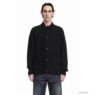 Giorgio Armani Silk Alpaca Cashmere Cardigan